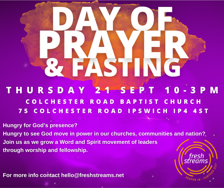 Fresh Streams Day of Prayer and Fasting - Ipswich - Eastern Baptist ...